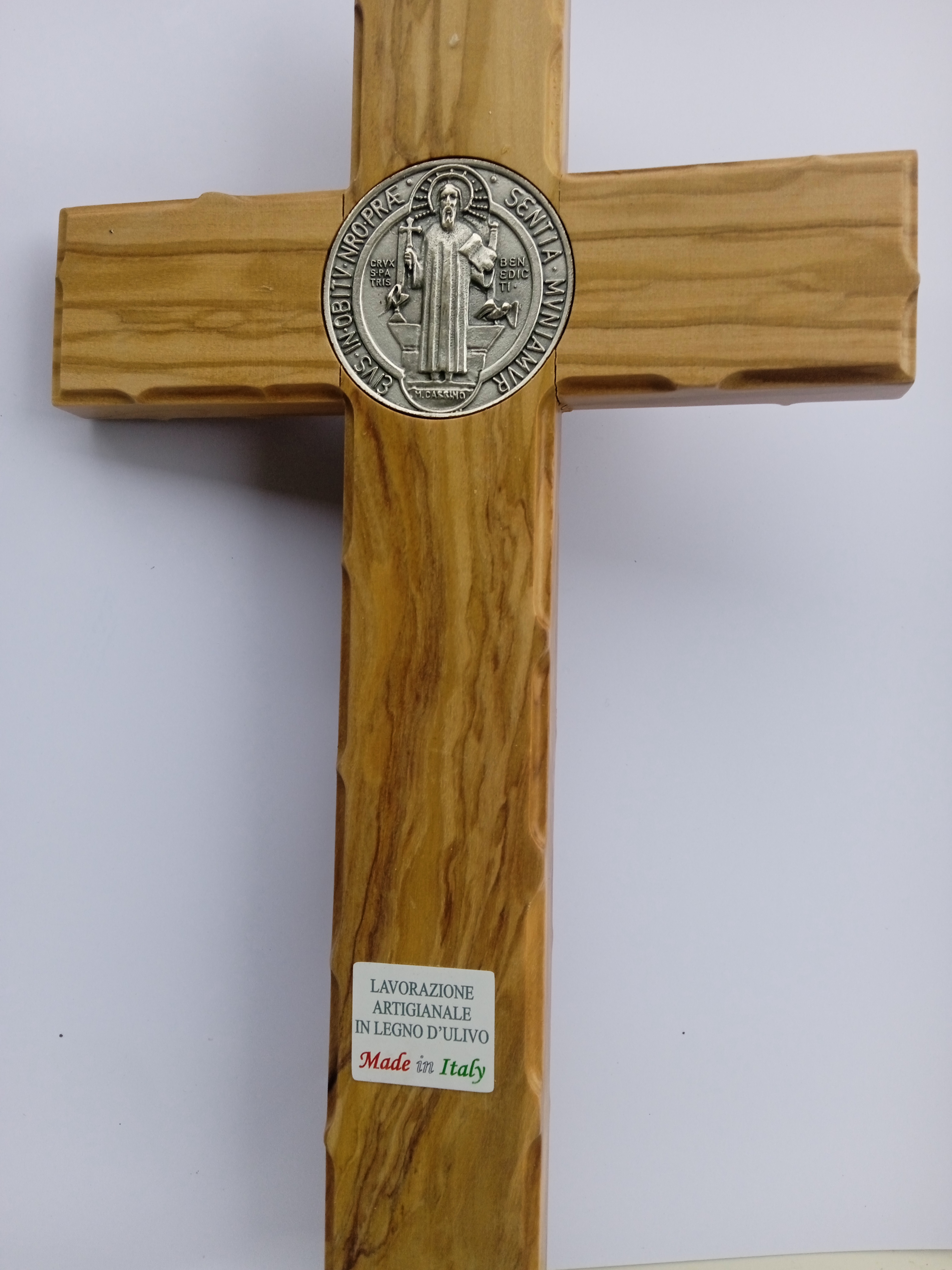 vita æterna - Benedictine cross olive wood 26 X 15 cm